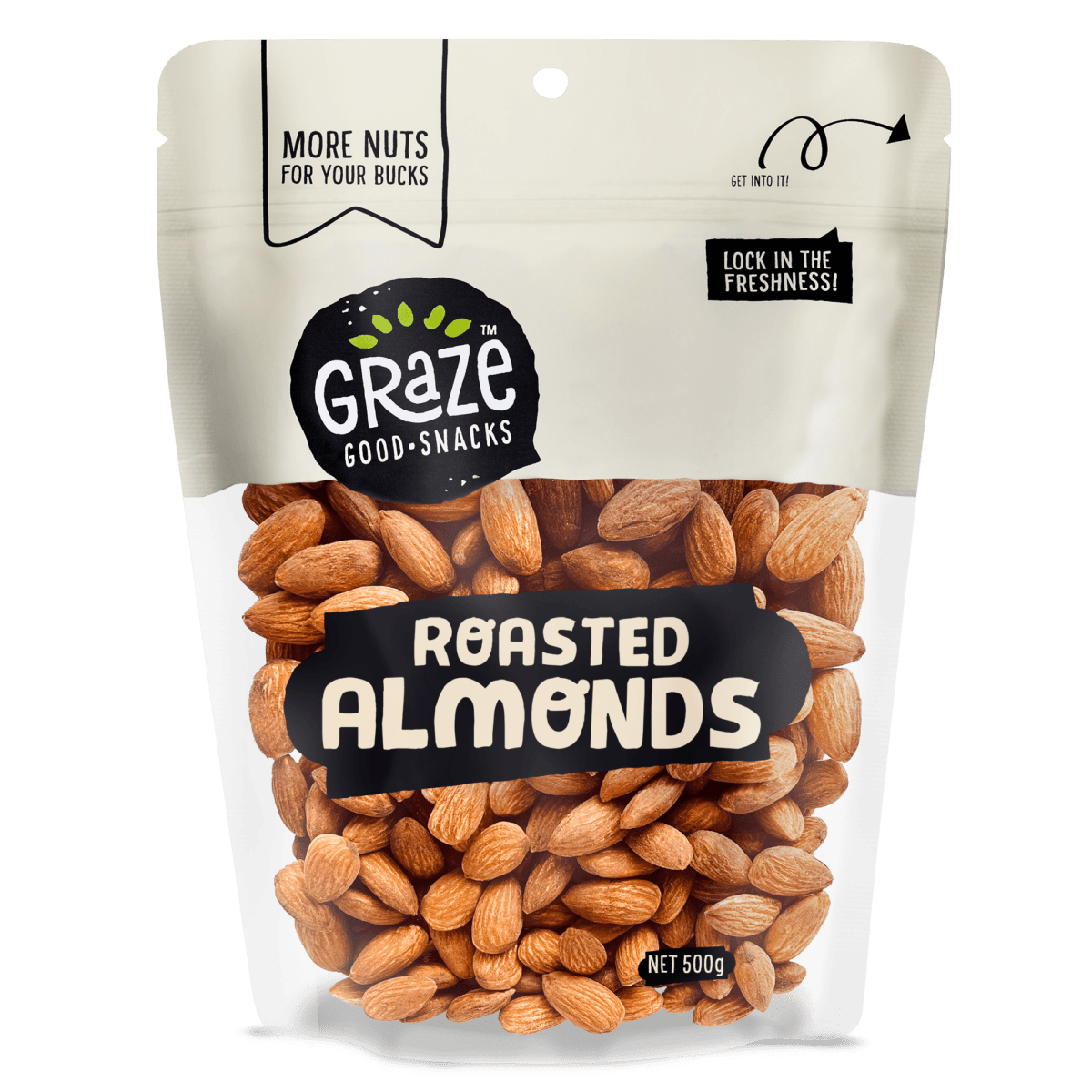 Roasted & Salted Peanuts - 800g - GRAZE