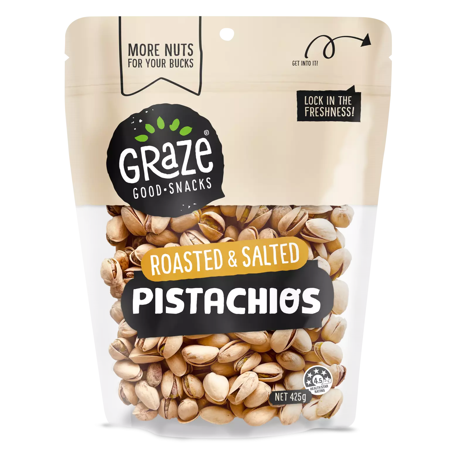 Roasted & Salted Peanuts - 800g - GRAZE