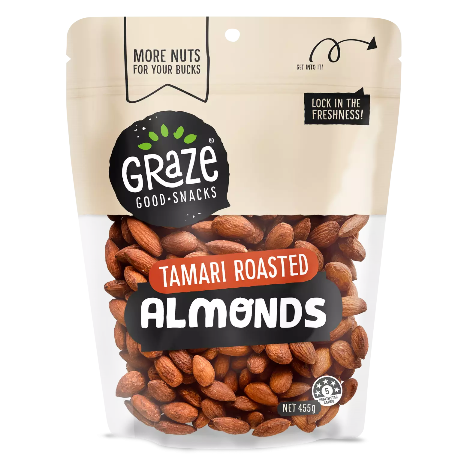 Tamari Roasted Almonds - 455g - GRAZE